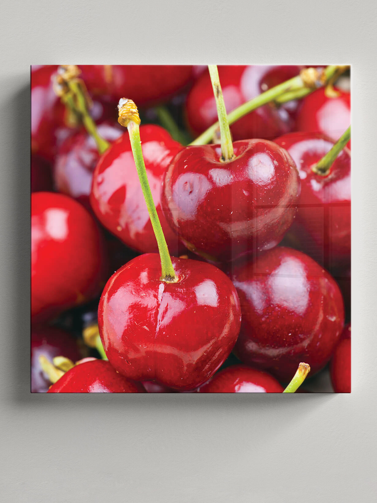 Картина Postermarket "Вишня" на стекле, цифровая печать, 30x30 см