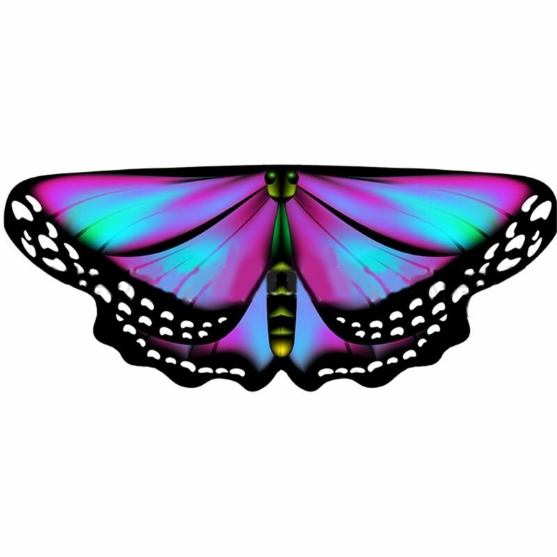 Детский Плащ-Бабочка На Хэллоуин Little Butterfly Cloak-Розово-Голубой Градиент