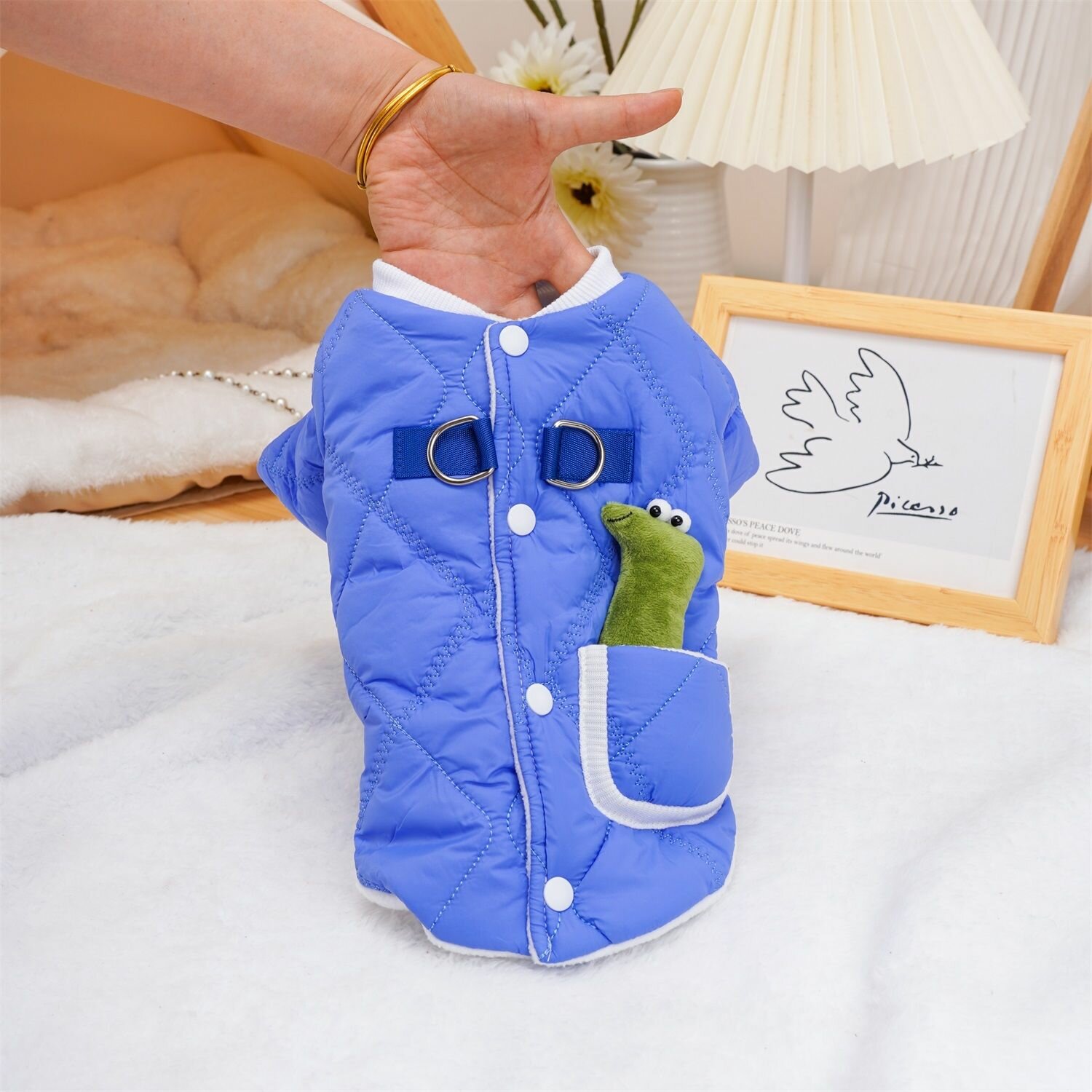 Зимняя хлопковая куртка для маленьких собак