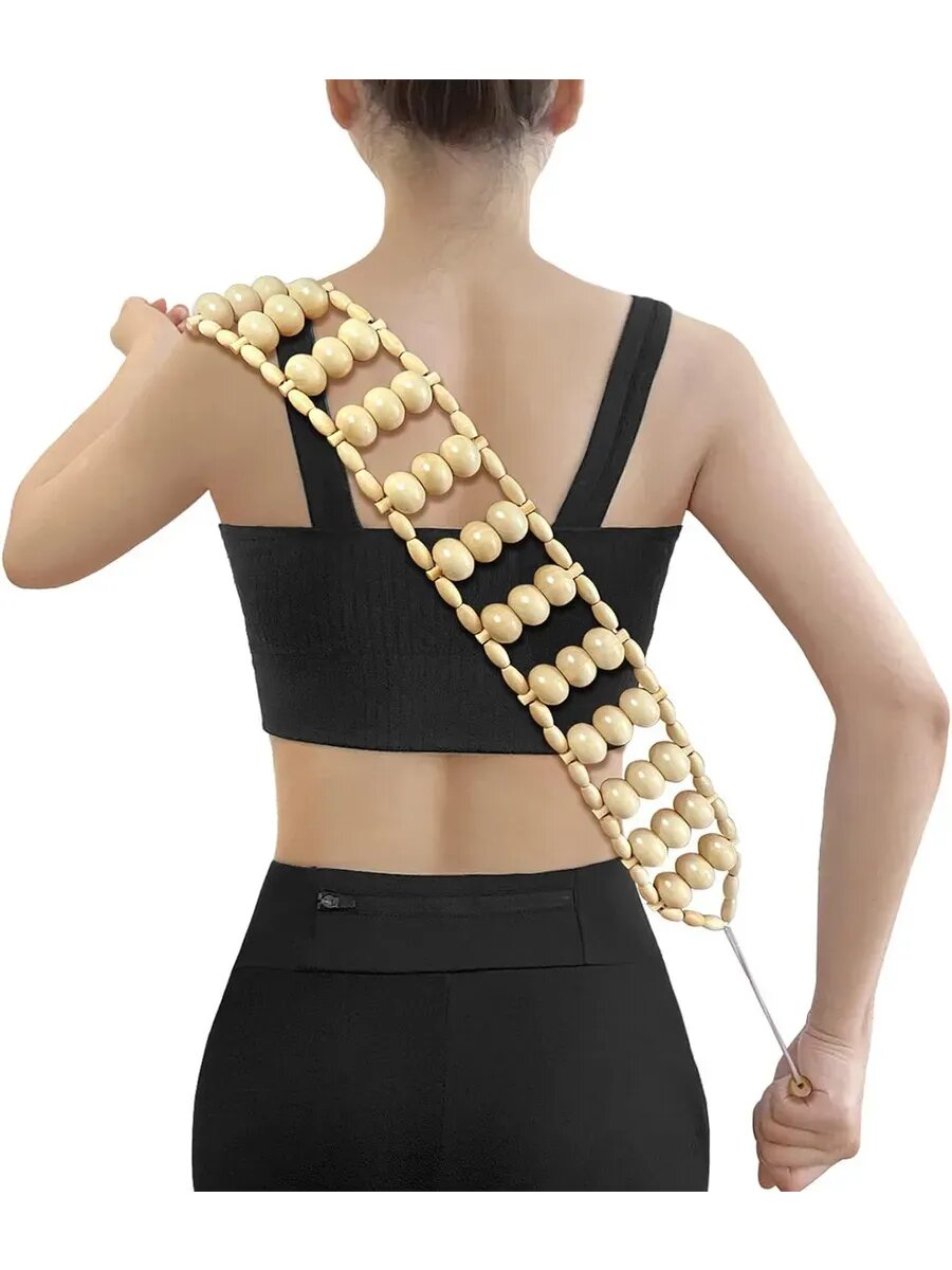 Массажер для спины и шеи роликовый