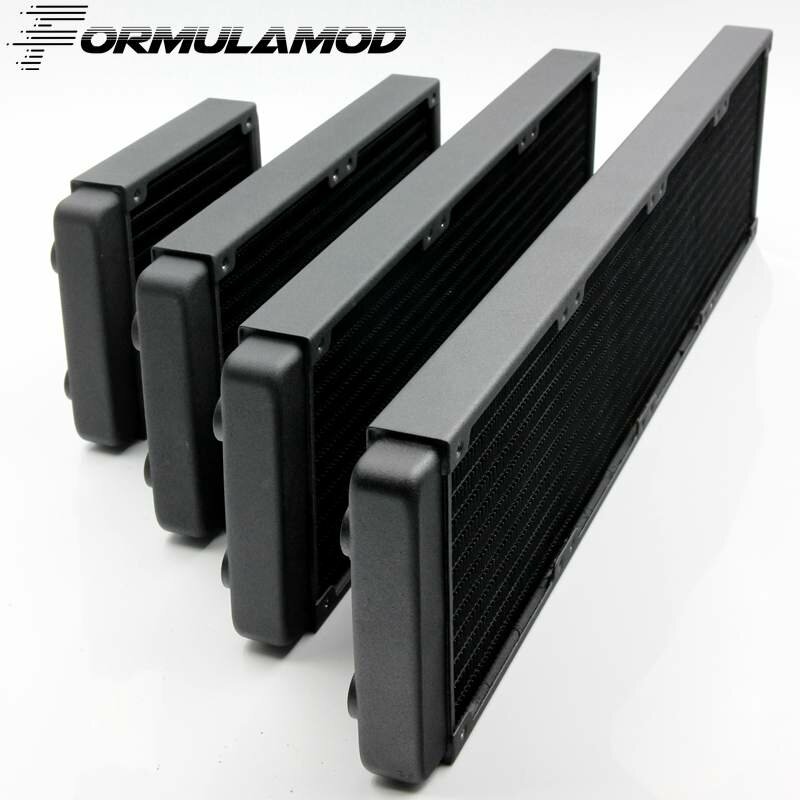 FormulaMod 120/240/360/480mm copper computer water discharge liquid heat exchanger threaded thread radiator for 12cm Вентилятор