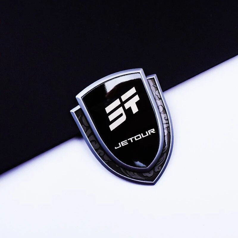Для JETOUR x90 x95x70plus T1 T2 Traveler трехмерное персонализированное украшение кузова металлический боковой значок эмблема автомобиля silvery