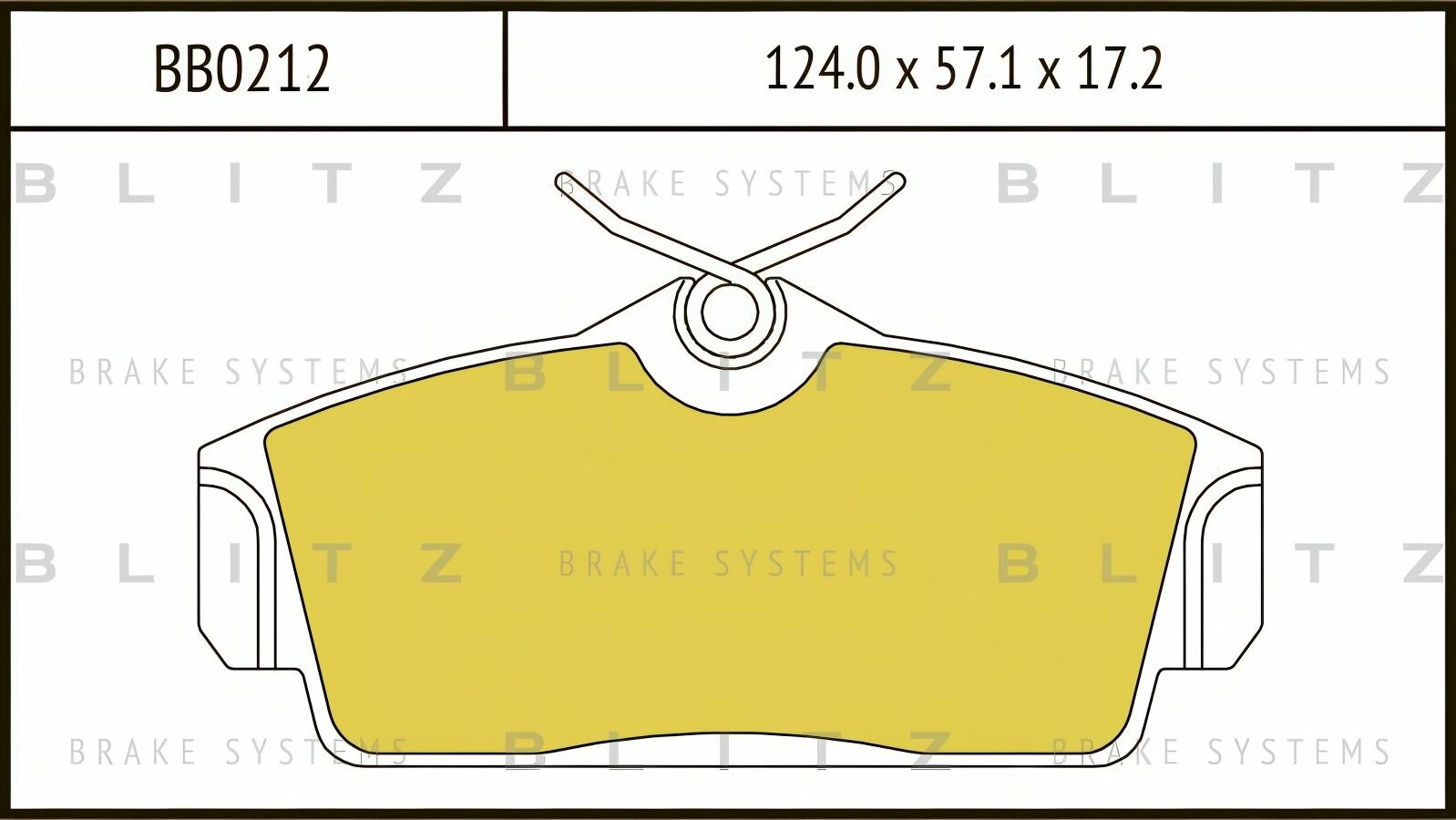Тормозные колодки передние для Ниссан Альмера 2, Примера, ler BB0212 BLITZ
