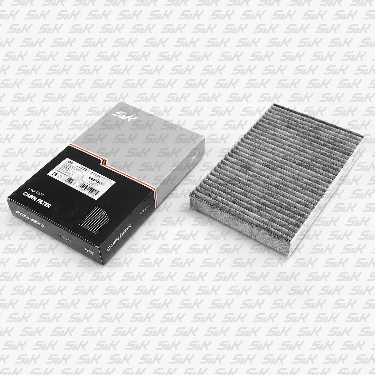Фильтр салона угольный для Ниссан Жук 2010-, Рено Флюенс 2005- Nissan Juke Renault Fluence Артикул SKCF1143C производителя S&K