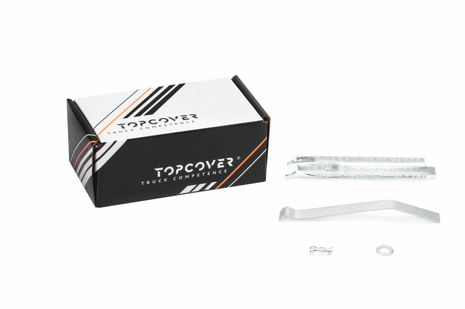 Ремкомплект тормозных колодок скоба крепления торм. Колодок, подходит для БПВ Eco Max BPW, T09008001, TOPCOVER