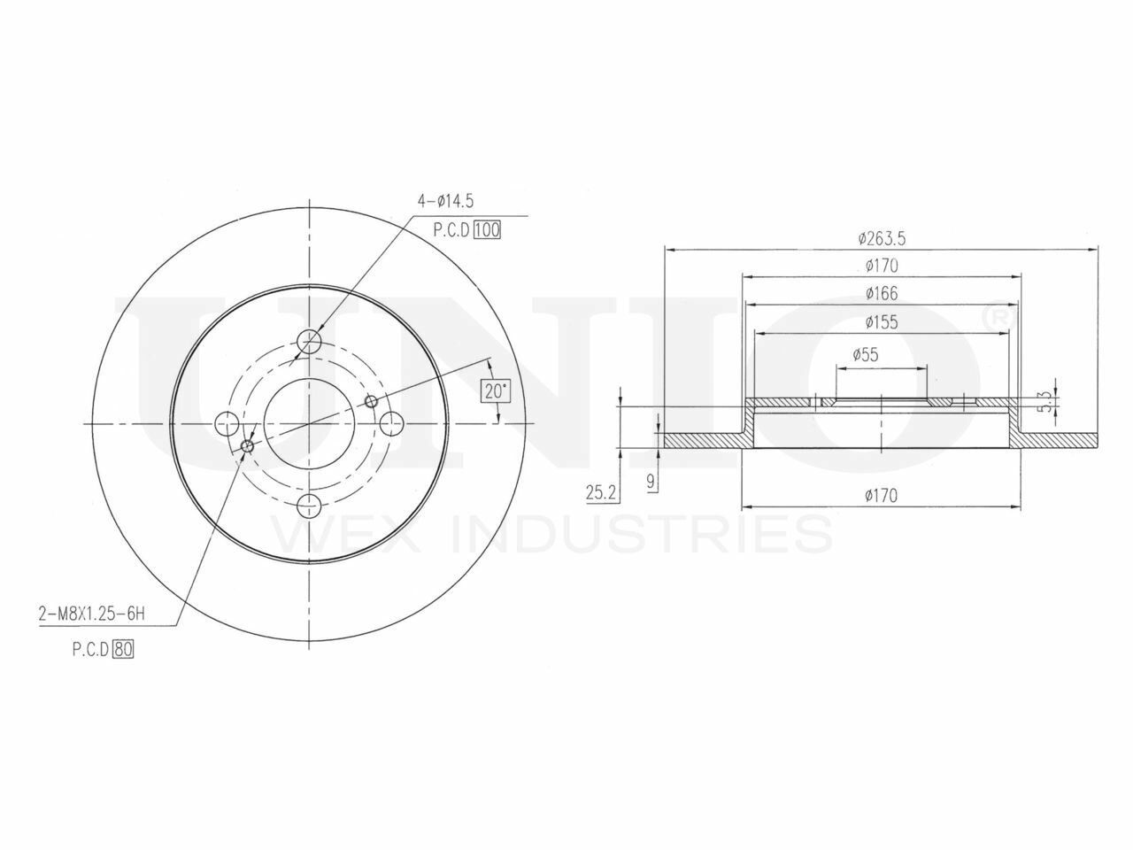 Диск тормозной задний, для Грейт Волл Ховер M2 10-, Wall