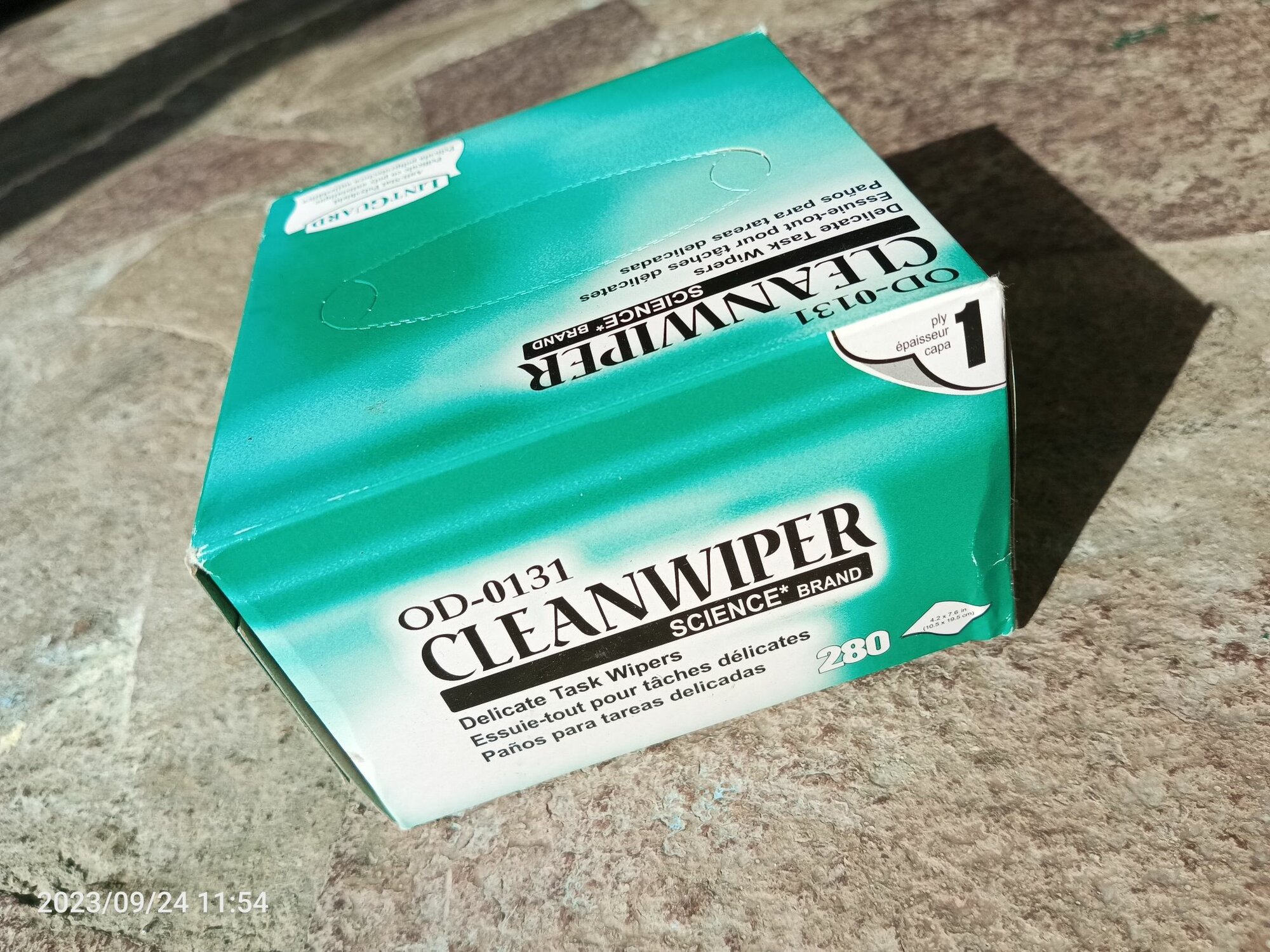 Салфетки Clean Wipes безворсовые, уп. 280шт, для очистки оптики (KimWapes)