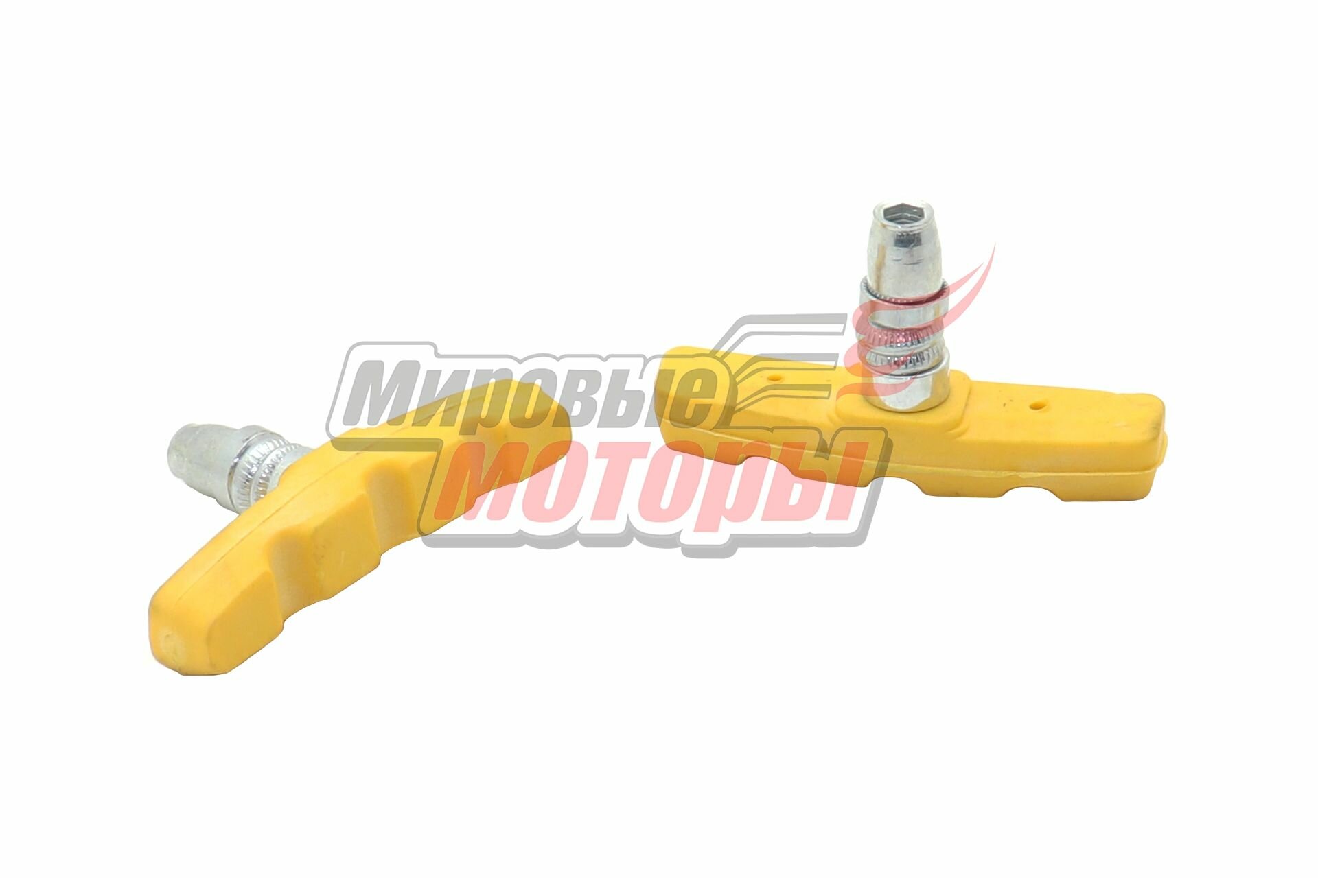 Колодки тормозные вело V-brake резьбовые (s-pts33) цветные