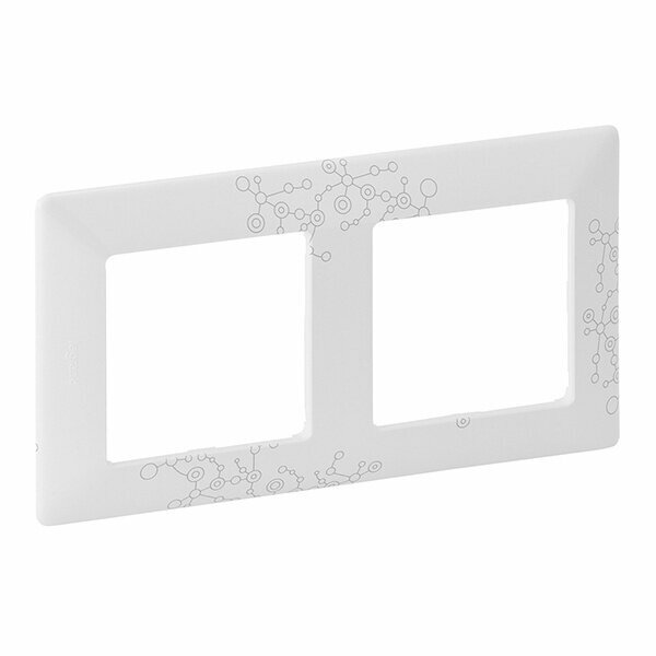Рамка Legrand Valena LIFE 2 поста универсальная эл грей 754122