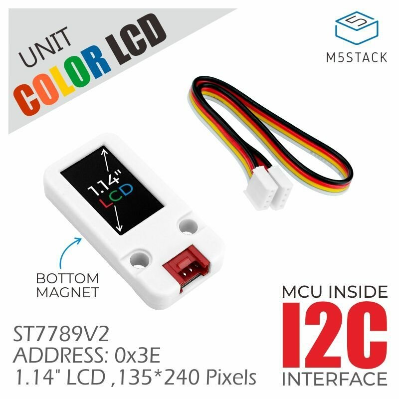 ЖК-дисплей M5Stack с цветным расширением экрана 1,14 дюйма ST7789 ESP32