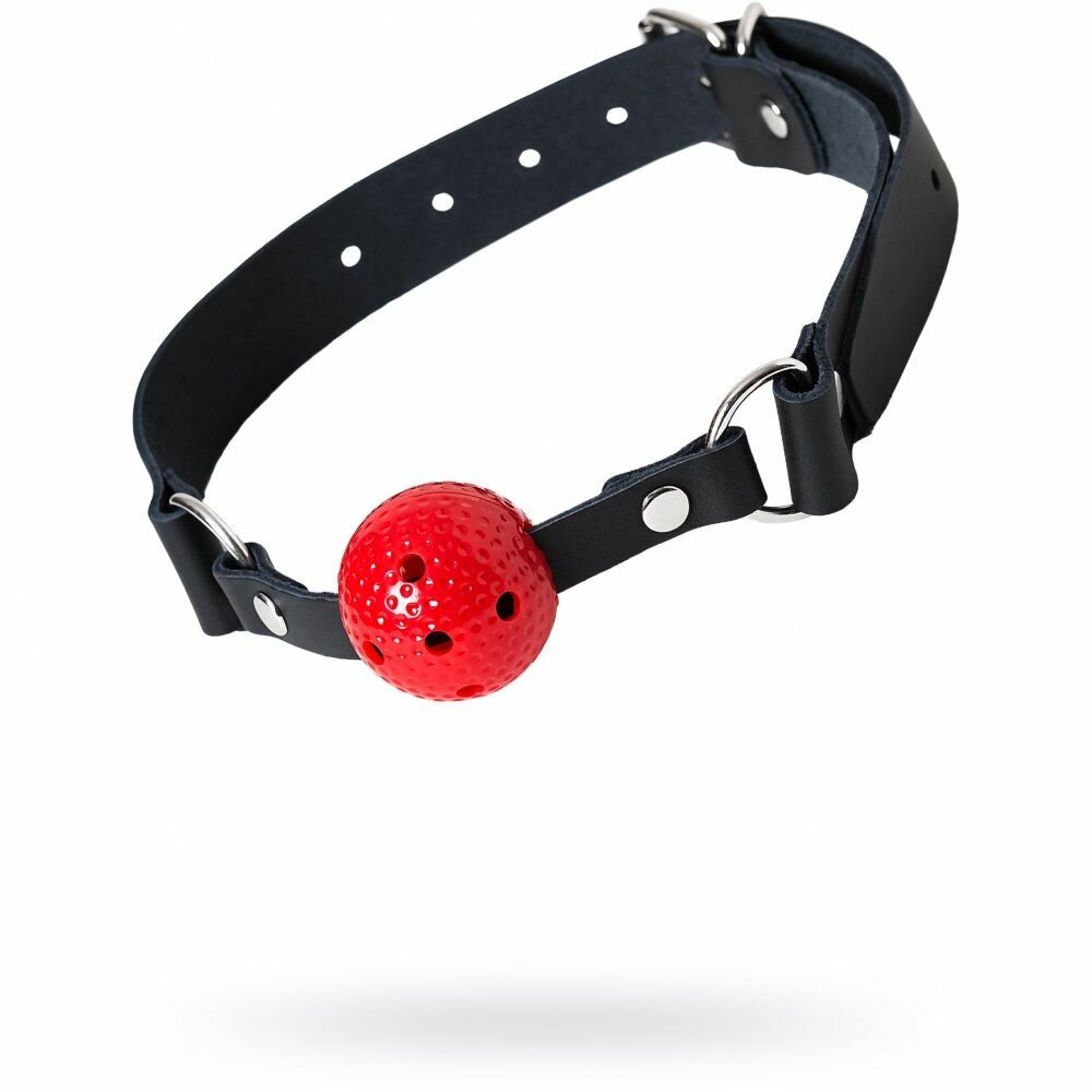 Кляп Штучки Дрючки, красный, пластик, универсальный, регулируемый ремешок