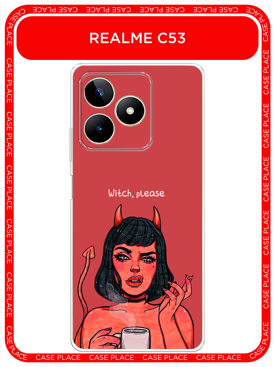 Чехол на Realme Note 50 / Реалми Нот 50 с принтом Evil Girl