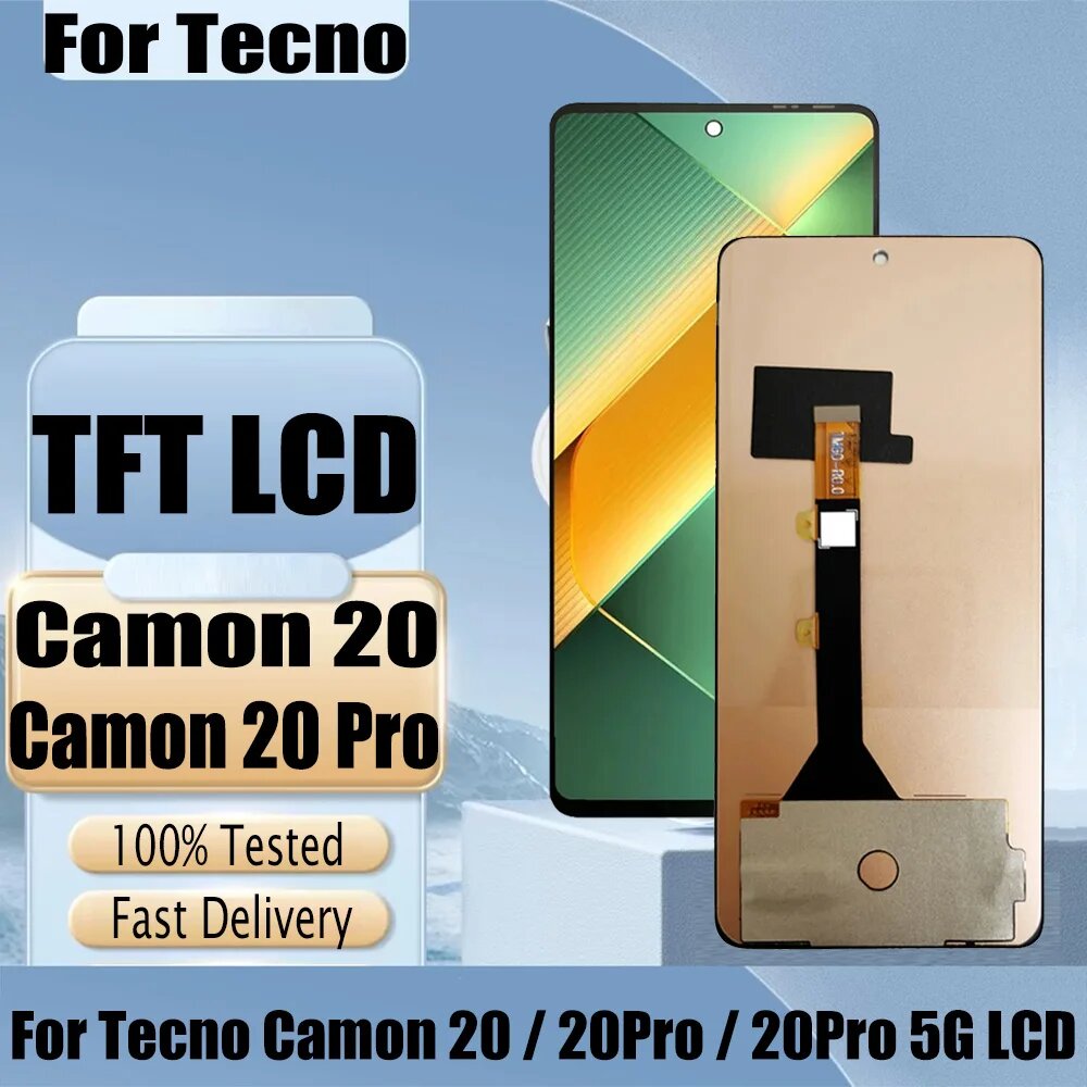 Incell для Tecno Camon 20 Pro 5G CK8n Camon 20 CK6 ЖК-дисплей с цифровым CK7n TFT No Frame