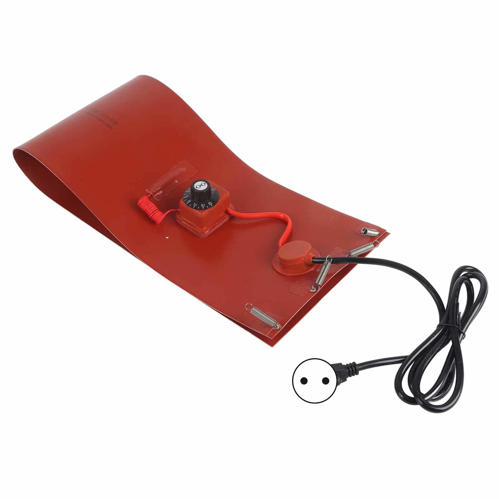 Силиконовый термопояс для разогрева 60L масляных бочек с термостатом, 1200Вт, EU вилка 220В