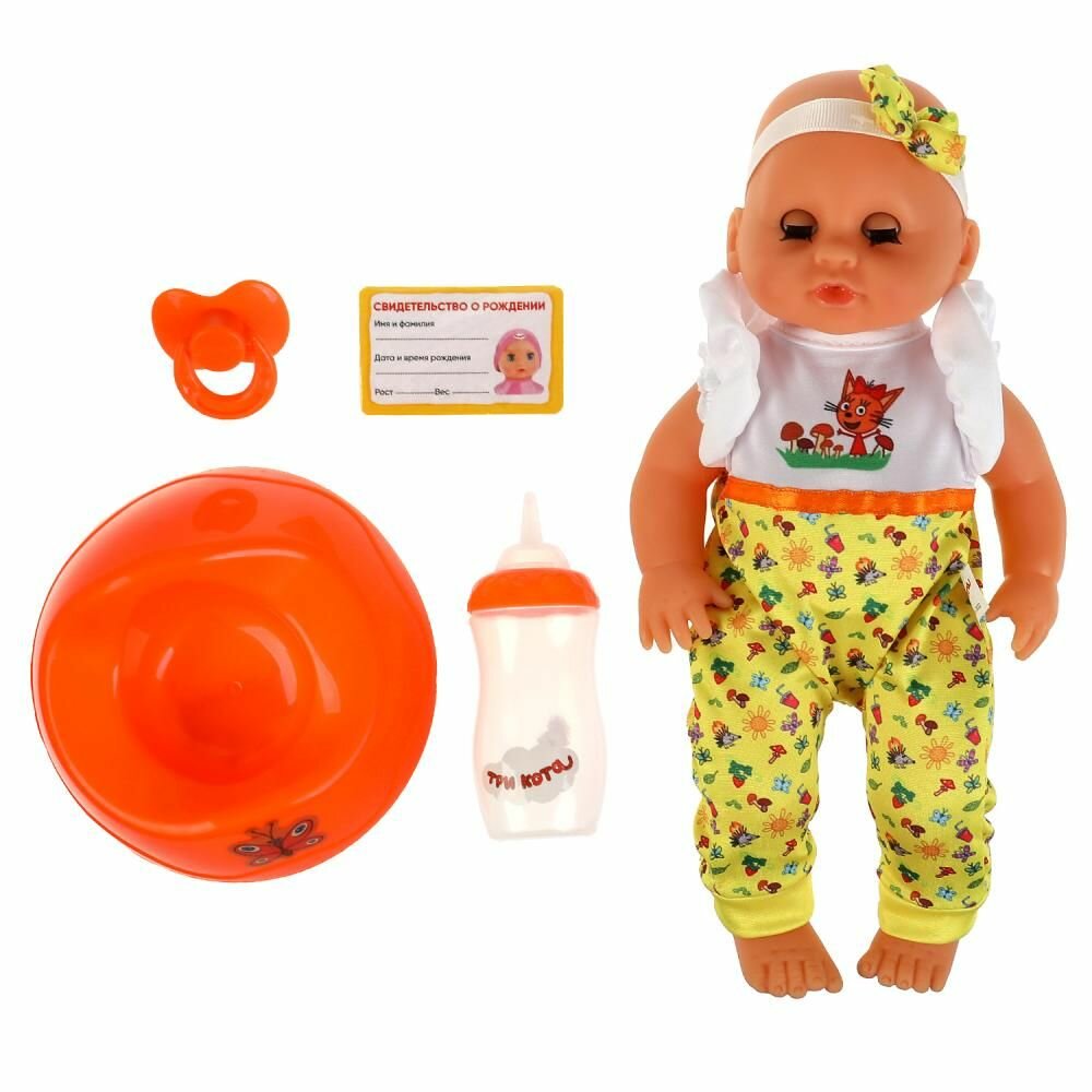 Интерактивная кукла, пьет, писает, 40 фраз и песен, 25 см