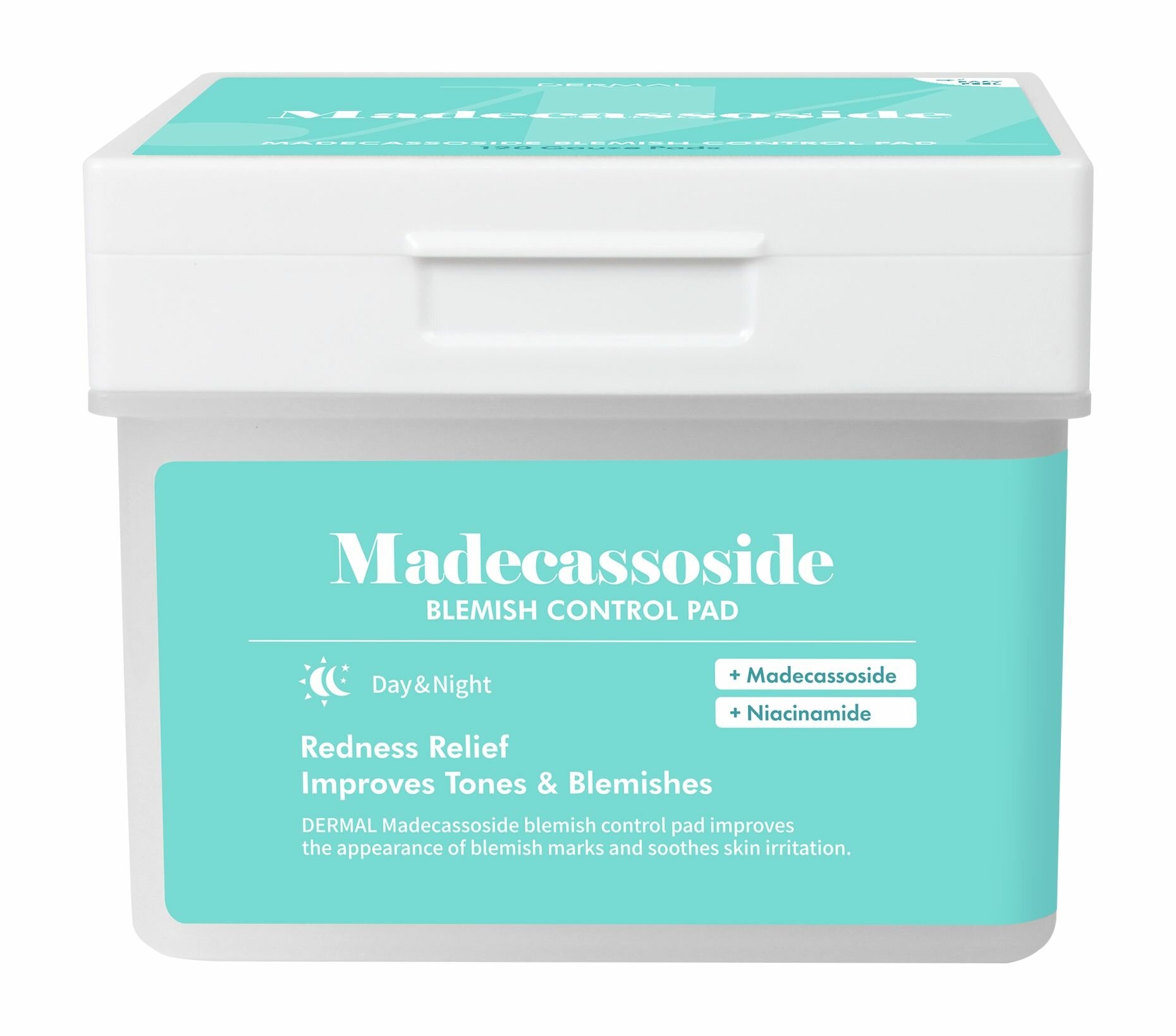 DERMAL Пэды корректирующие с экстрактом мадекоссосида, 120 шт.