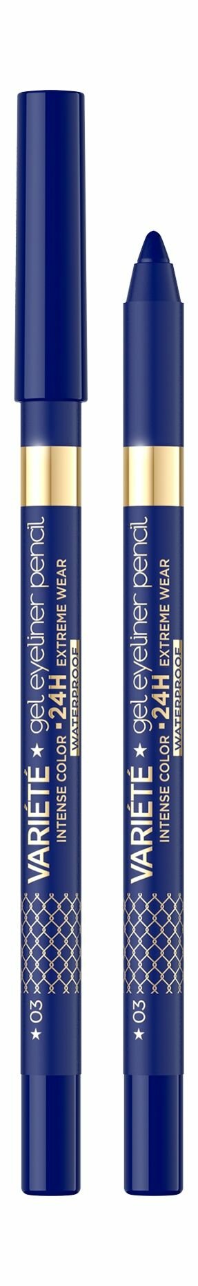 EVELINE Карандаш для глаз гелевый Variete Gel Eye Liner, 10 мл, 03 Blue