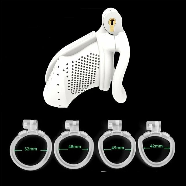 Замок на член БДСМ Steel Cock Cage Penis Ring диаметр кольца 42мм 45 мм 48 мм 50мм