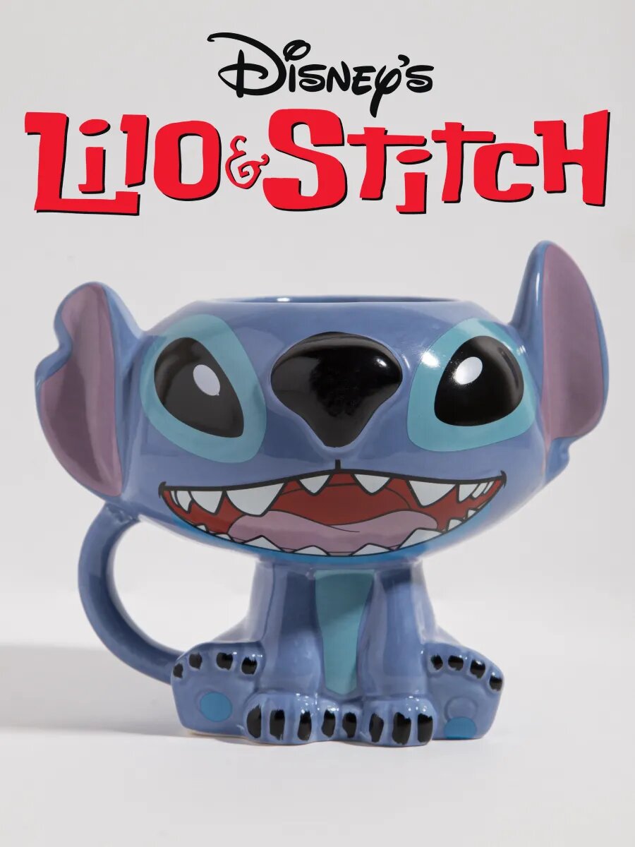 Кружка DB HOMME "Стич", керамическая, для детей, перламутровый цвет, 1 шт