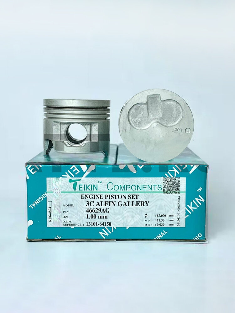 Комплект поршней Teikin 46629AG.100, для TOYOTA 3C, передний, серебристый