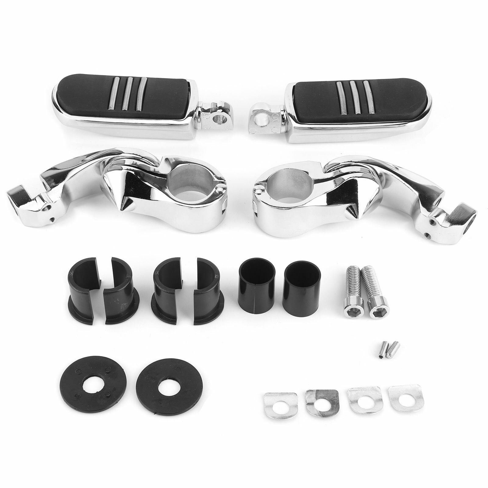 Пара подножек 1 1/4 дюйма с кронштейнами, защита двигателя для квадроциклов, скутеров