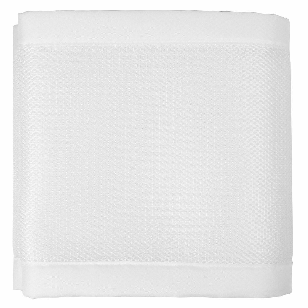 Дышащая сетка для детской кроватки, защитный бампер для младенцев, регулируемая, белая, 1,5м+3,2м x 27см