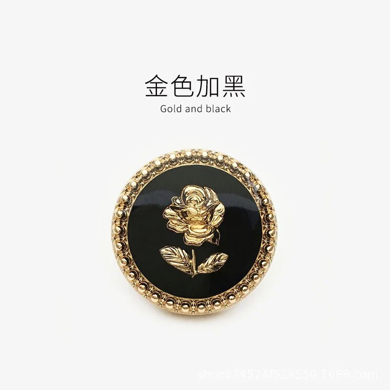 Металлические пуговицы Luxcy Roses Spot Oil