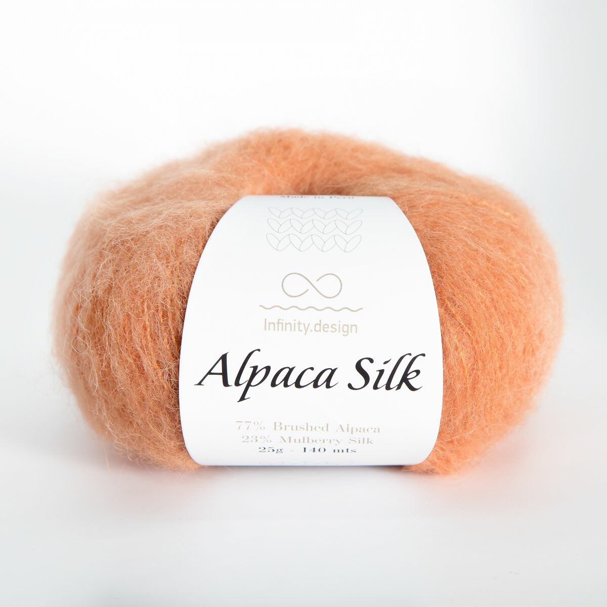 Пряжа для вязания Infinity Design Alpaca Silk (2355 Ocher)