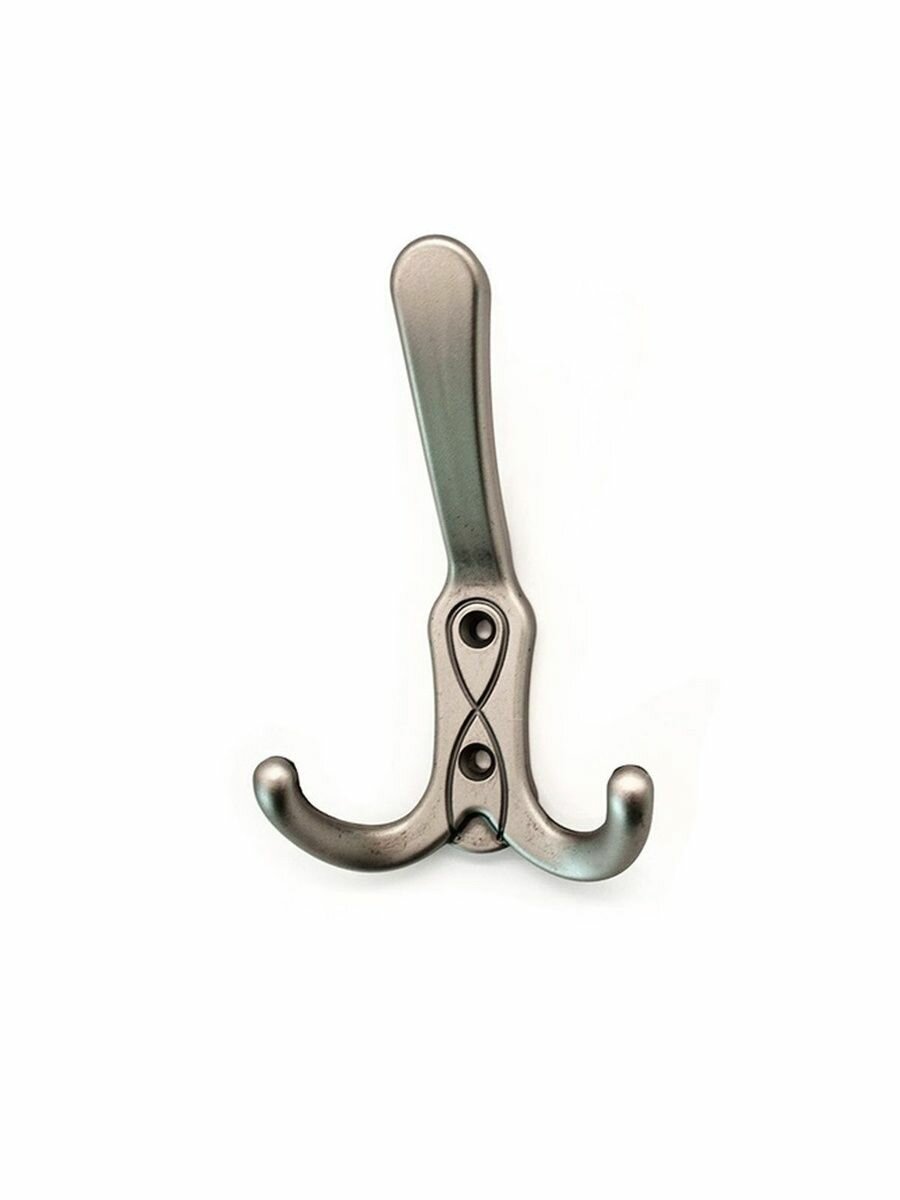 Крючок мебельный трехрожковый GAMET (Польша) античное серебро (1 шт.)