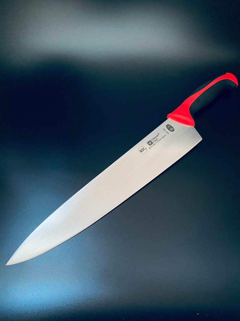 Нож Atlantic Chef Кухонный Поварской, 30 см, черно-красный