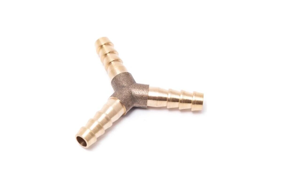 Y-образный разветвитель Partner "елочка" 10 мм (11), тройник, латунь