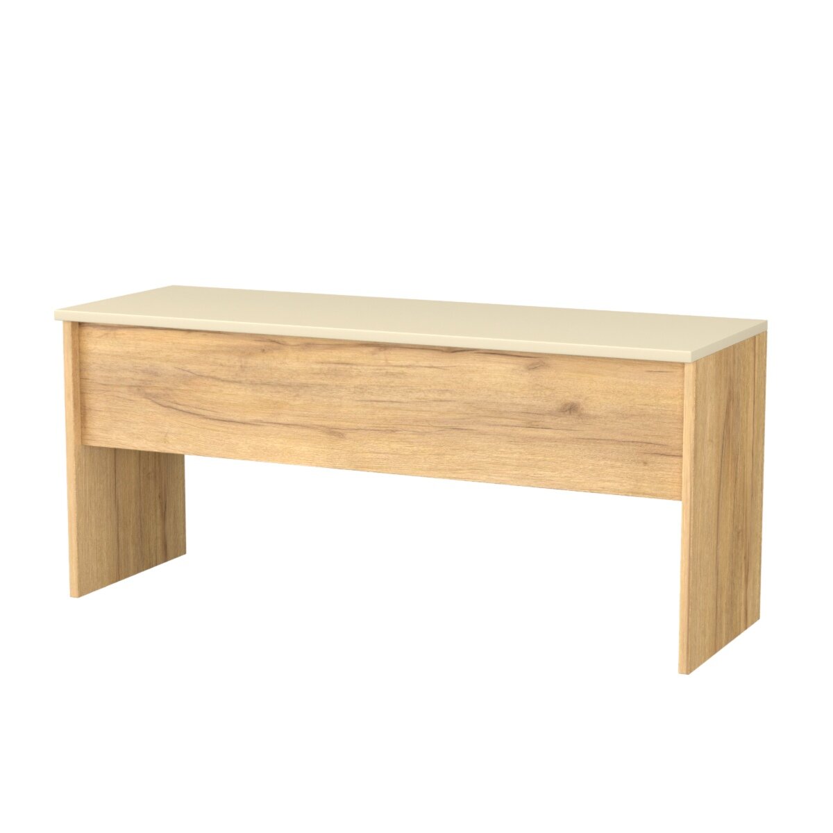 Скамейка для раздевалок №2-3, Дуб Золотистый и Крем Вайс. Производитель товара - компания ТОБ.