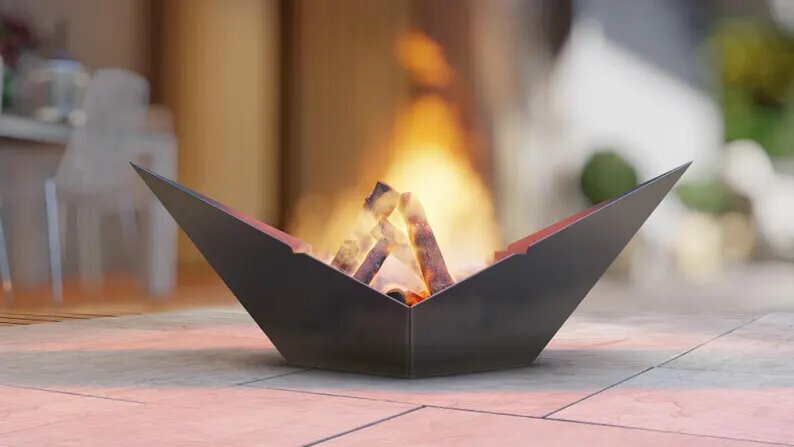 Костровая чаша/ Чаша для костра уличная/Очаг для костра 110х52.5х40