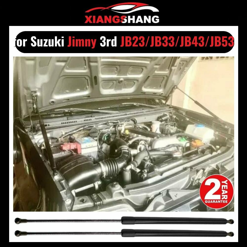 Универсальный Газлифт мебельный Газовые упоры для Suzuki Jimny JB23/JB33/JB43/JB53 2012-2018 Второй фейслифтинг "Амортизаторы" Сузуки Джимни (2 шт)