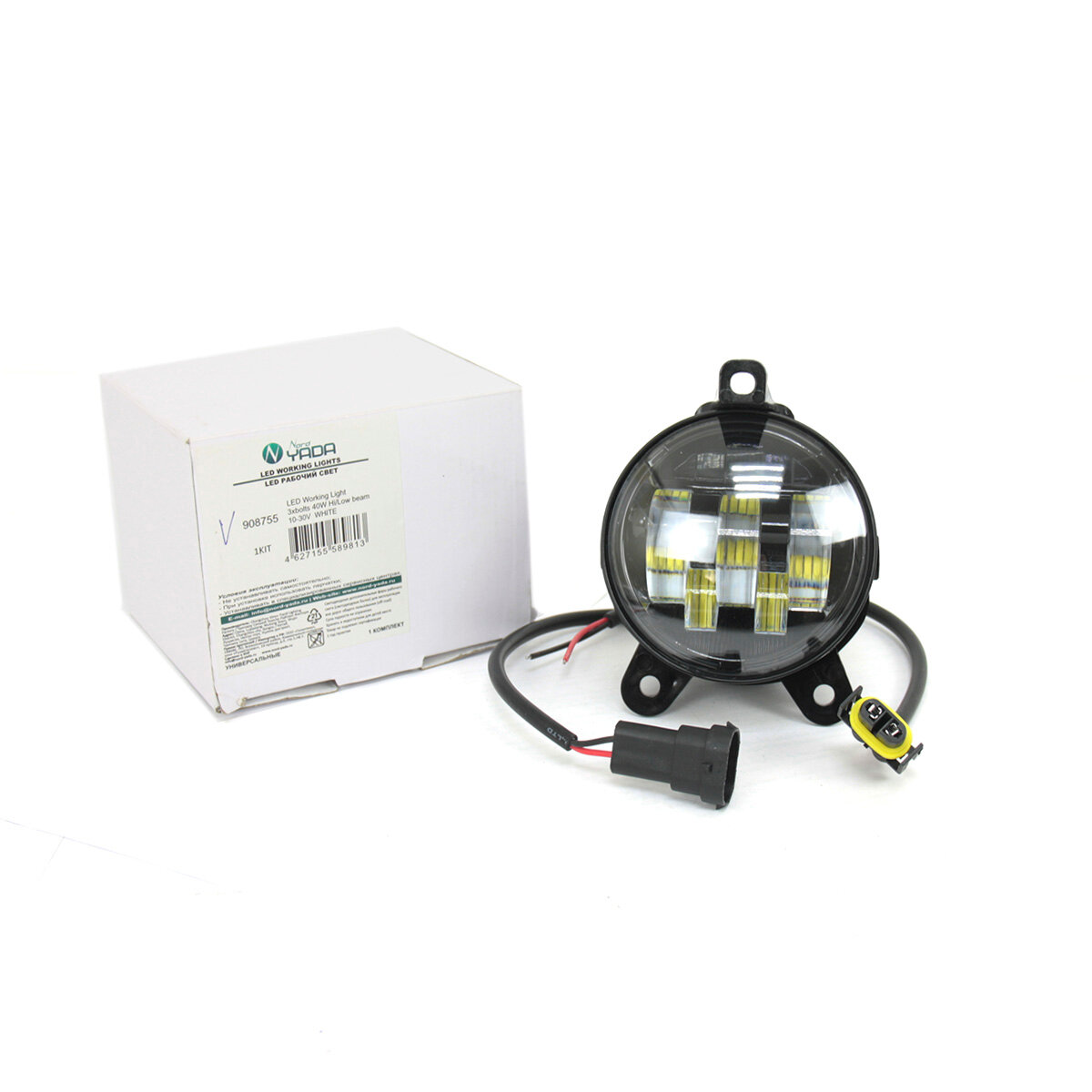 Фара противотуманная для а/м Газель Бизнес, Next (1шт) светодиод. 5 линз 45W (колодка подкл. фары в