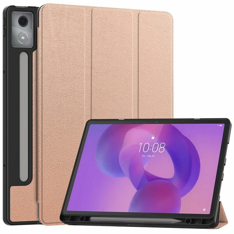 Ультратонкий жесткий чехол из искусственной кожи для Lenovo Idea Tab Pro / Lenovo Xiaoxin Pad Pro 12,7 дюйма 2025