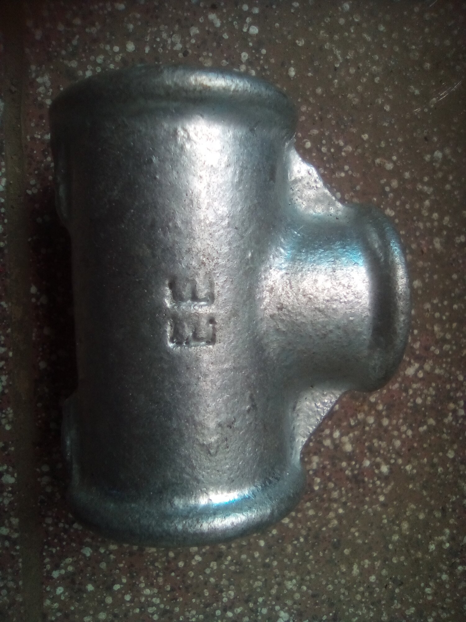 Тройник EE Zawiercie, оцинкованная сталь, чугун, переходный, 3/4", 1/2", 3/4