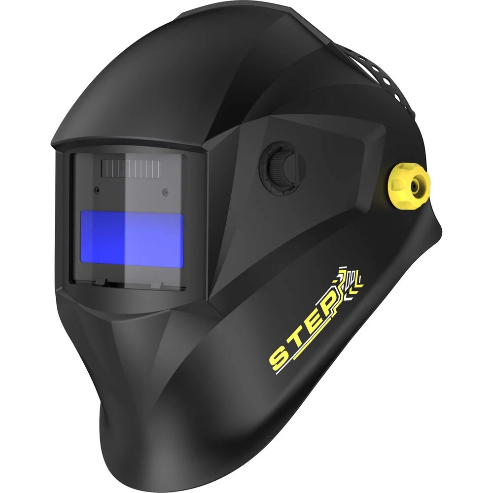 Маска сварщика STEP хамелеон Start 51ST400S, ударопрочный пластик, регулировка затемнения, двойные оптические датчики