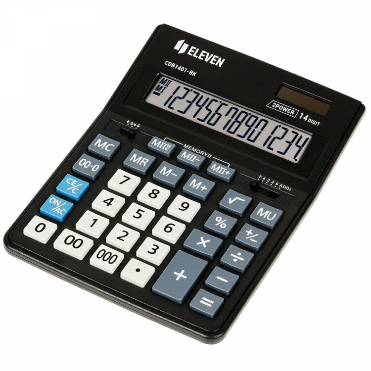 Калькулятор настольный 14 разрядов двойное питание ELEVEN Business Line 205*155*28 /000/ (1401)