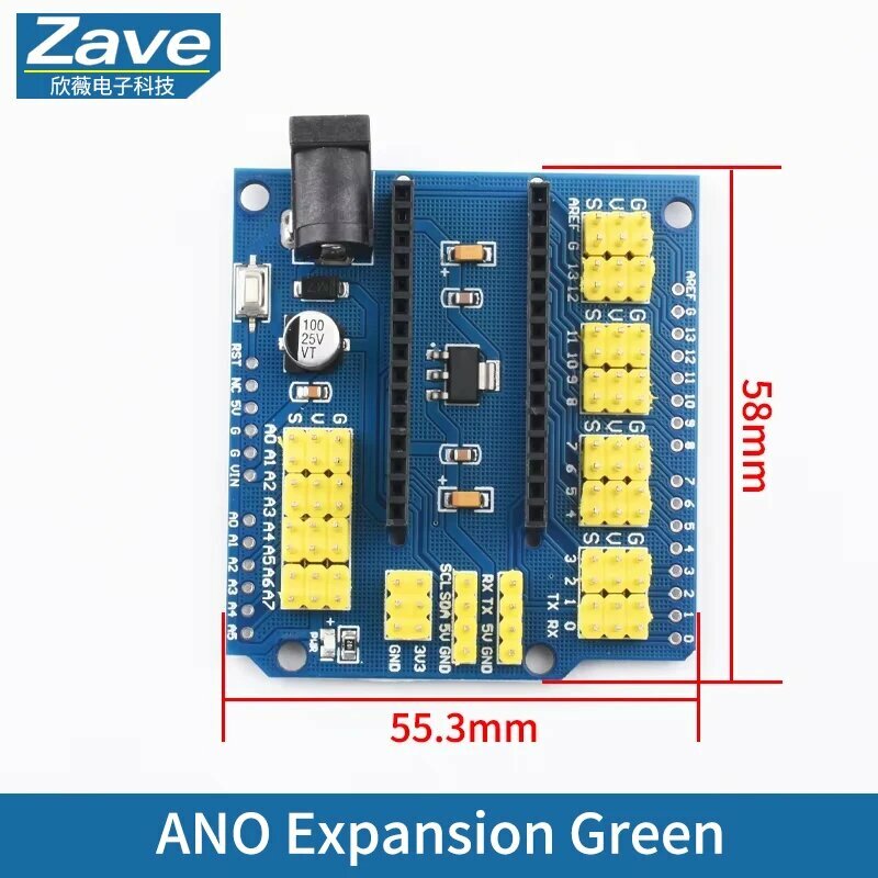 Модуль Arduino Nano 3.0 с CH340 ANO Expansion Green