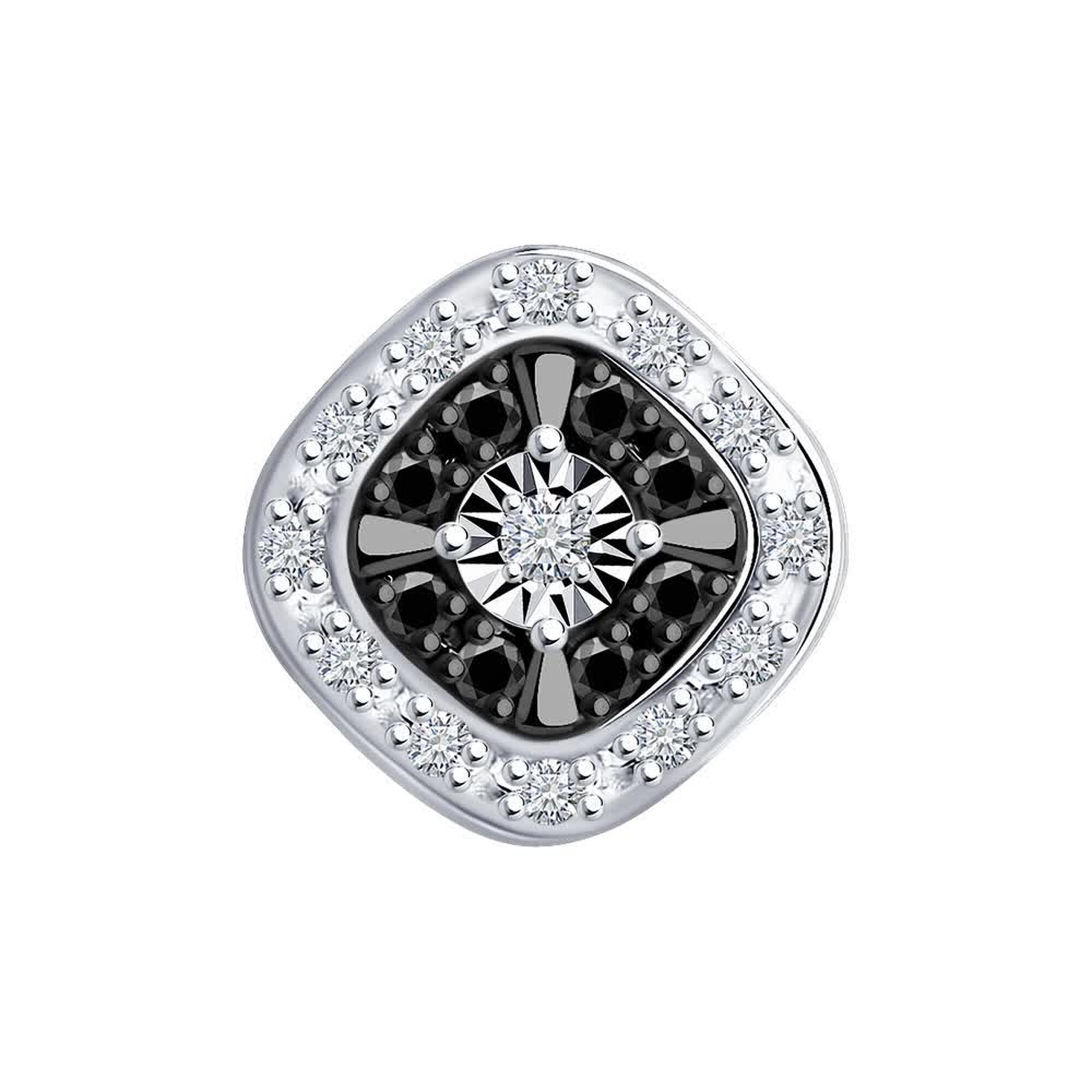 Подвеска, белое золото, 585 проба, бриллиант