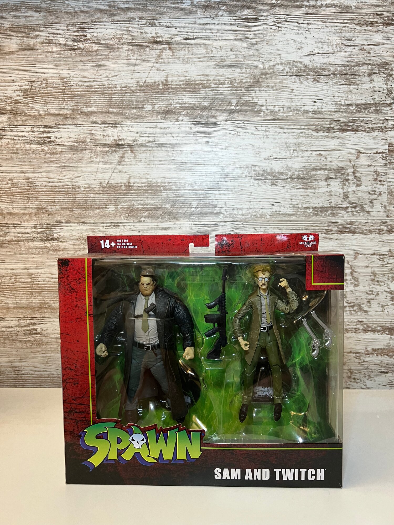 Набор фигурок Сэм Берк и Твич Уильямс, Sam and Twitch, Spawn, по 18 см от McFarlane toys