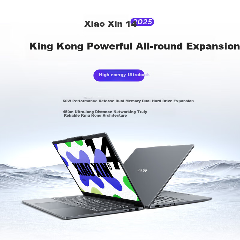 Ноутбук Lenovo Laptop Xiaoxin 14 2025 High Performance Ultrabook Intel Core i5 24GB 512GB High Color Gamut Office