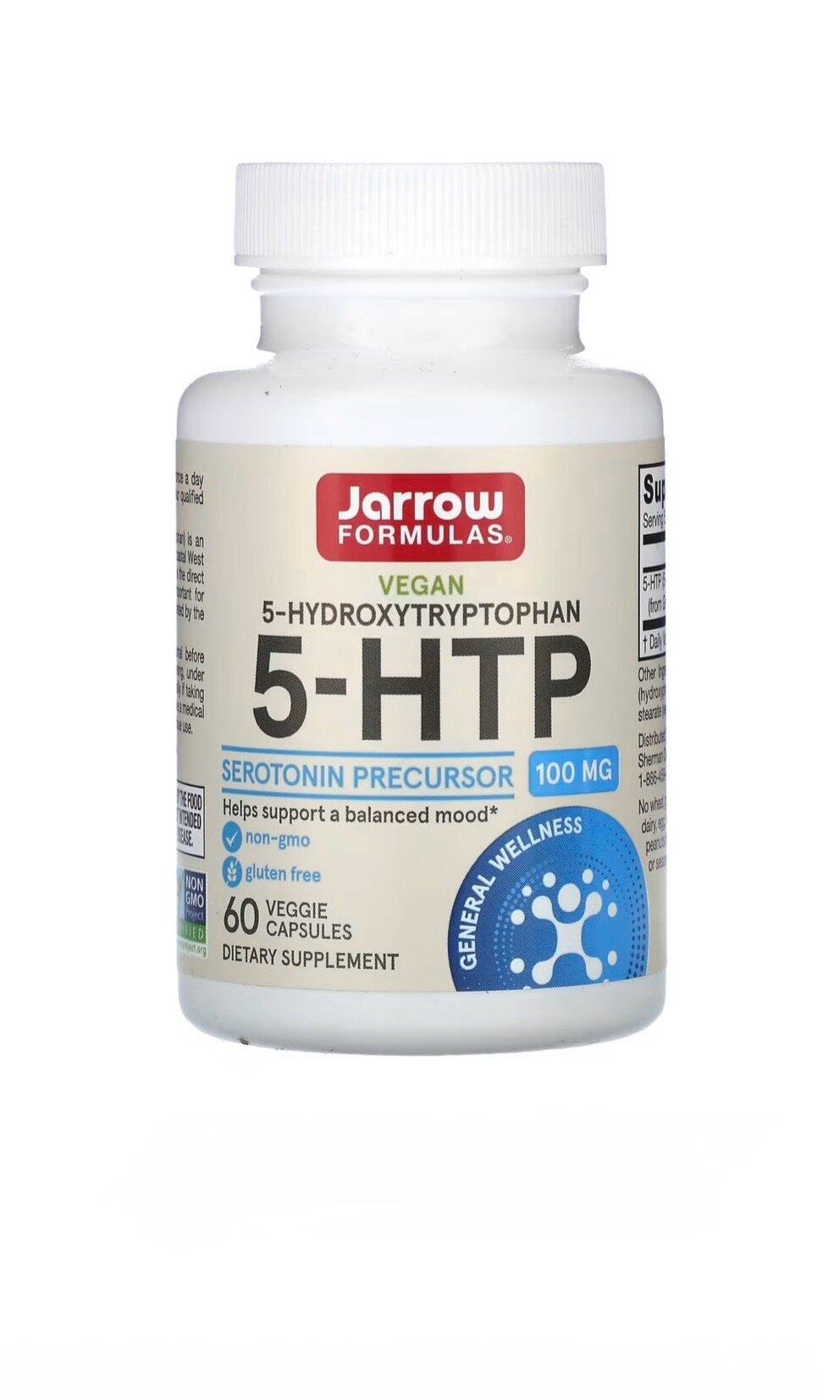 Jarrow Formulas 5-HTP 100 mg 60 капсул /5-Гидрокситриптофан 100мг 60 капсул