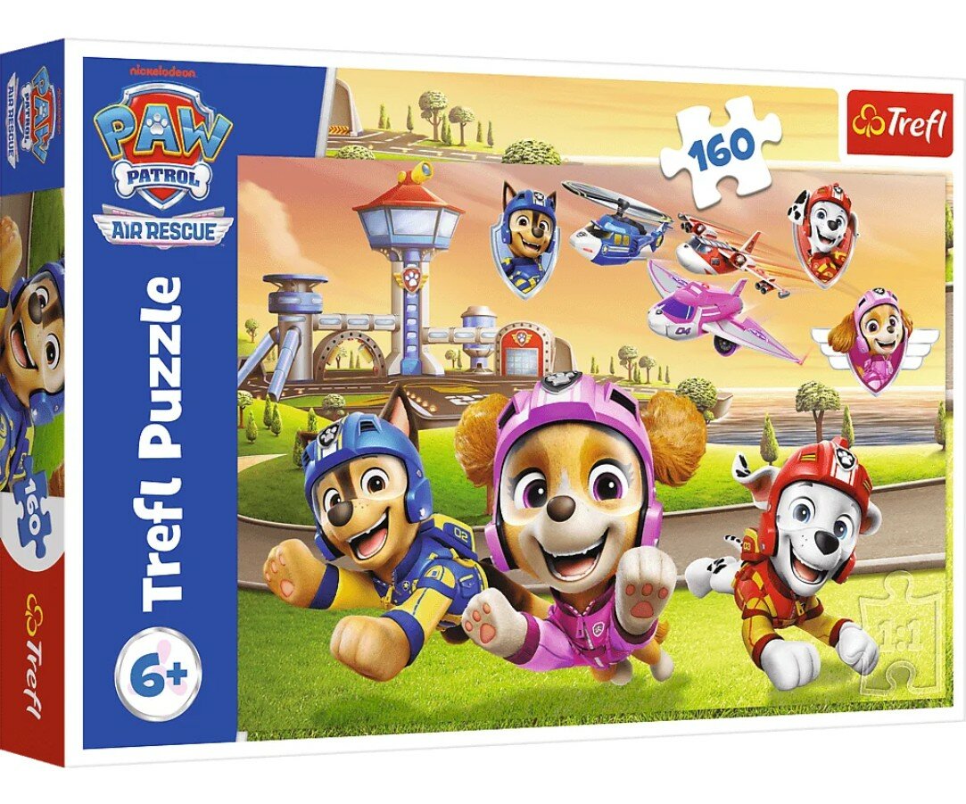 Пазл для детей Trefl 160 деталей, элементов: Щенячий патруль - это сила!