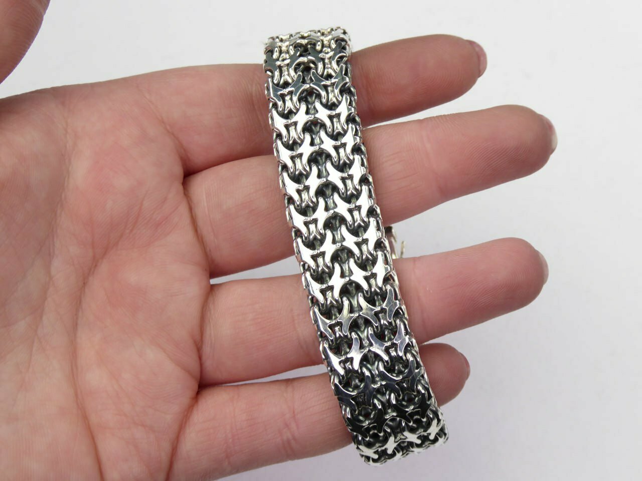 Браслет, славянский оберег, серебро, 925 проба