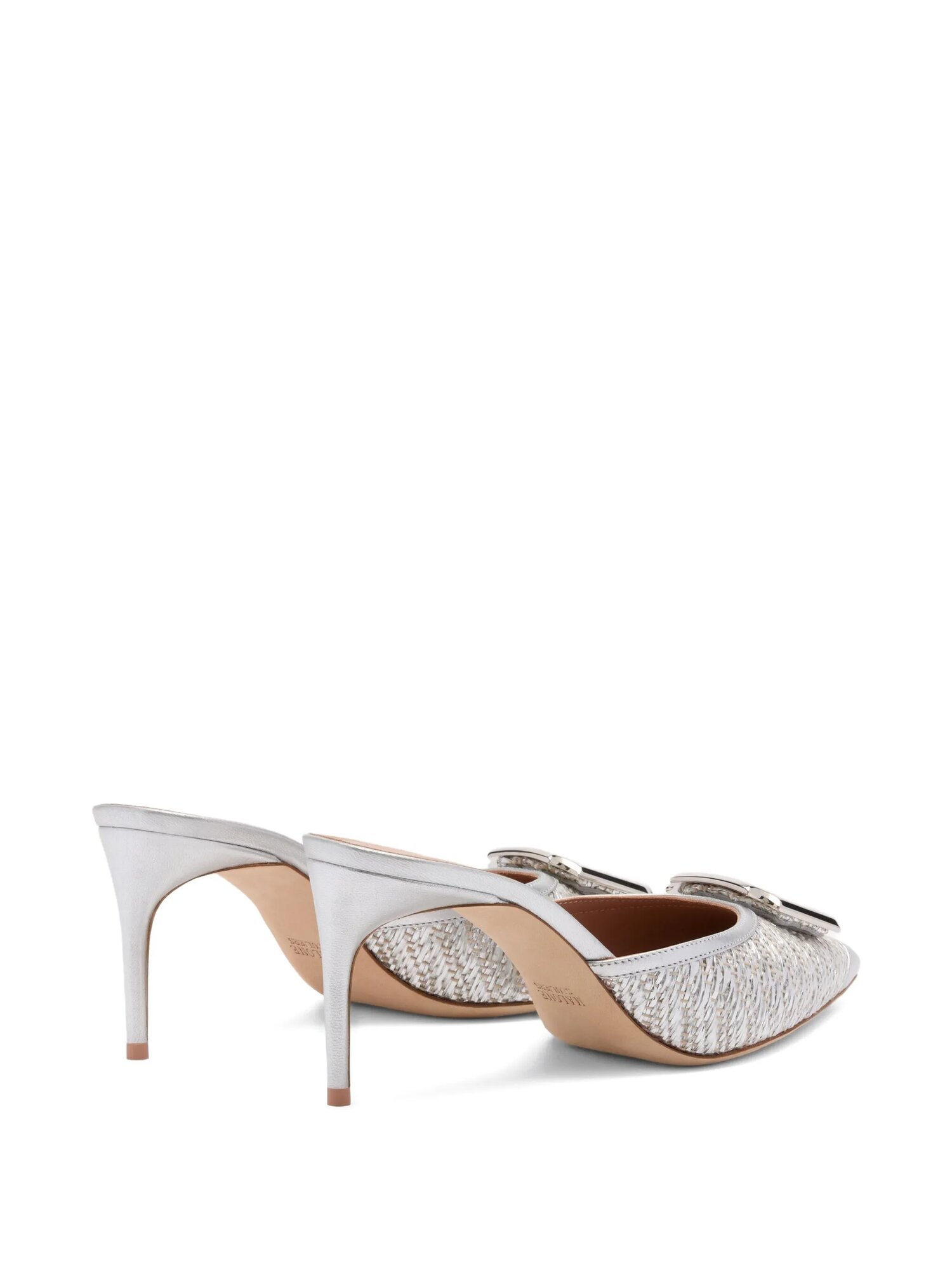 Мюли Malone Souliers Mona 70, размер 36, Silver — фото 1