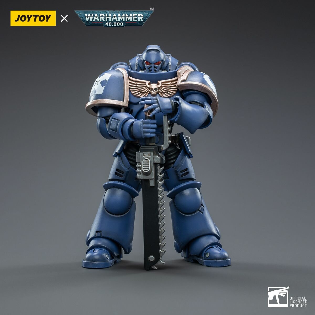 Подвижная фигурка JOYTOY Warhammer 40K 1/18 Ultramarines Intercessors Подарочная модель