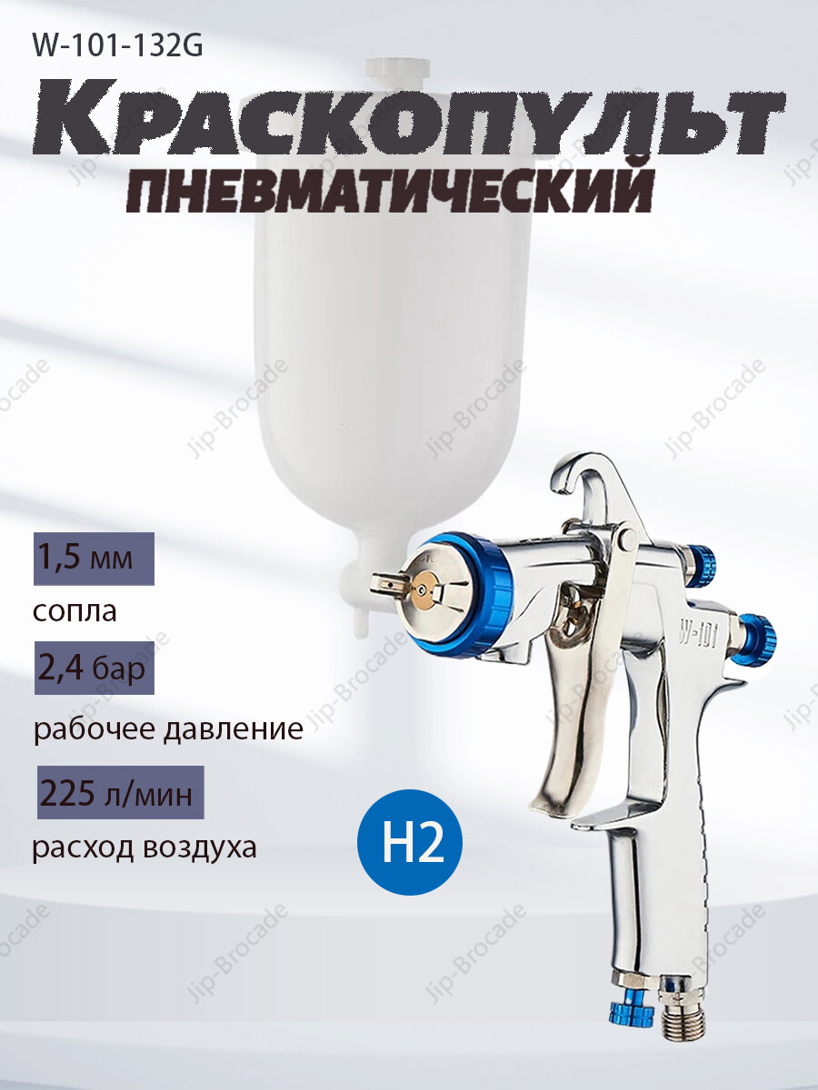 Краскопульт для компрессора W101: миниатюрный аэрограф для авто с низким давлением 2.4 бар