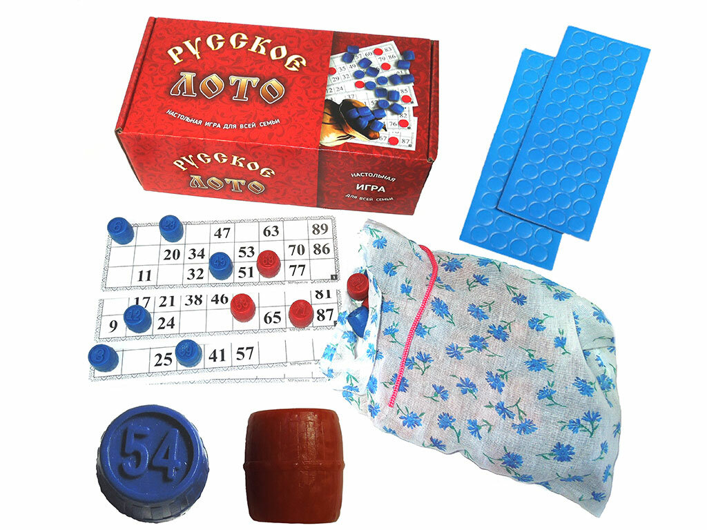 Русское лото (пласт. бочонки) Y-19мм D-20мм, 11111